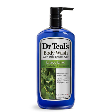 Dr Teal's Body Wash with Pure Epsom Salt Relax & Relief with Eucalyptus ...