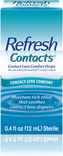Refresh Contacts, Lubricant Eye Drops, Contact Lens Comfort, 0.4 Fl Oz ...