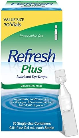 Refresh Plus Lubricant Eye Drops, Single-Use Containers, 70 ea - Hey Pharma