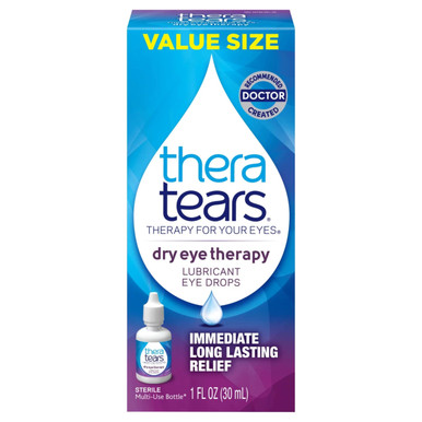 Thera Tears Thera Tears Lubricant Eye Drops, 1 oz (Pack of 2) - Hey Pharma