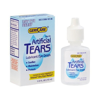 Gericare Artificial Tears Lubricating Eye Drops, 15 ml - Hey Pharma