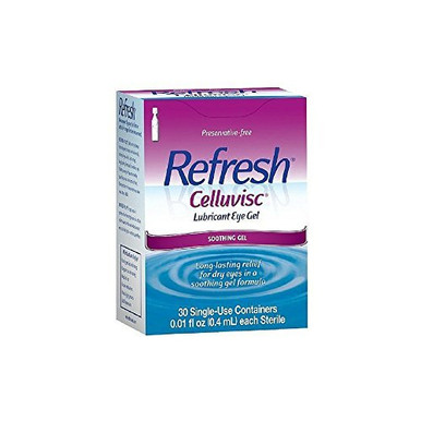 Refresh Celluvisc Lubricant Eye Gel Single-use Containers .4ML 30 Ea by ...