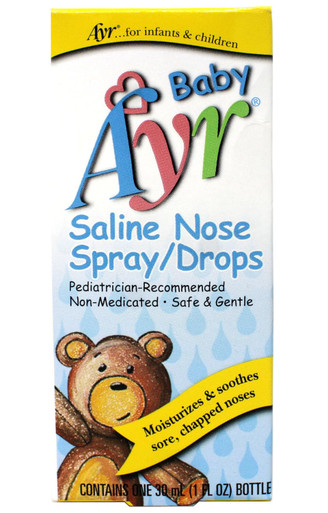 AYR Baby Saline Nasal Spray/Drops, 1 Oz - Hey Pharma