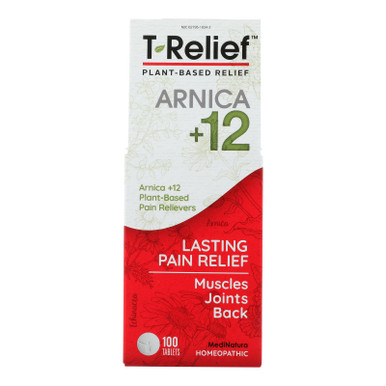 T-Relief - Pain Relief Tablets - Arnica plus 12 Natural Ingredients ...
