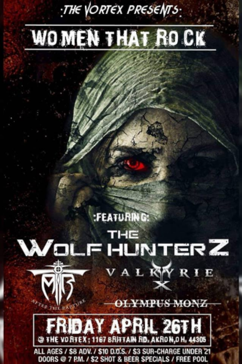 Early Bird Tickets - Women That Rock April 26th ! The Wolf Hunterz ...