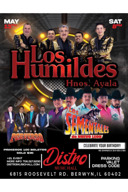 General Admission - Early Bird - Los Humildes @ Distro Music Hall ...