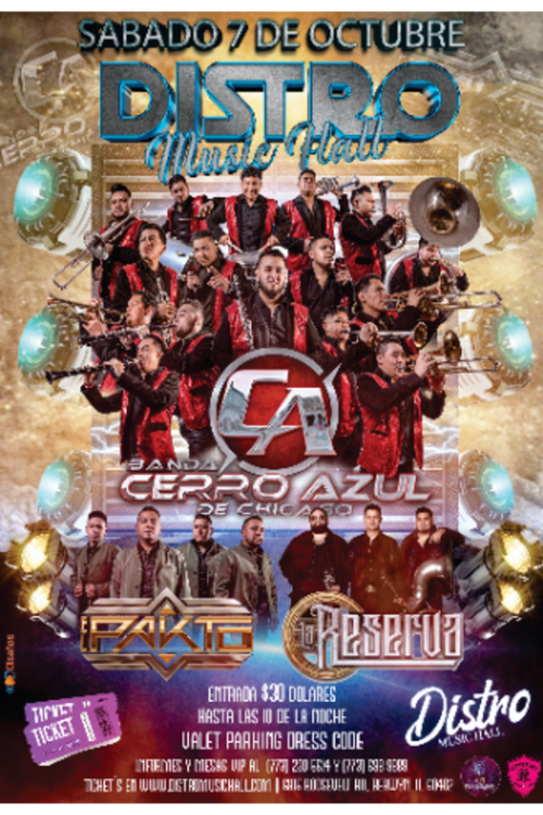 General Admission - Banda Cerro Azul de Chicago @ Distro Music Hall ...