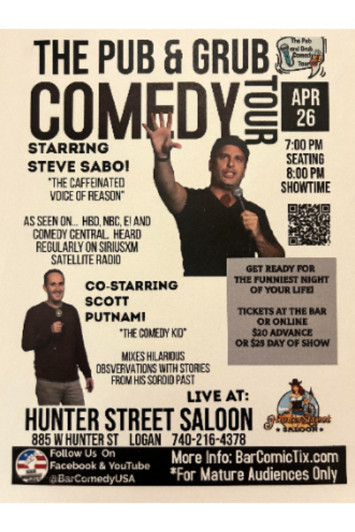 General Admission - The Pub & Grub Comedy Tour @ Hunter Street Saloon ...