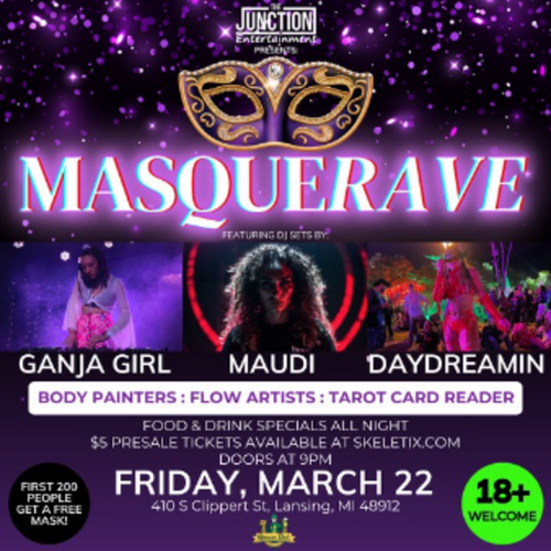 general admission - Masquerave @ Green Dot Stables Lansing - 2024-03-22 - Skeletix