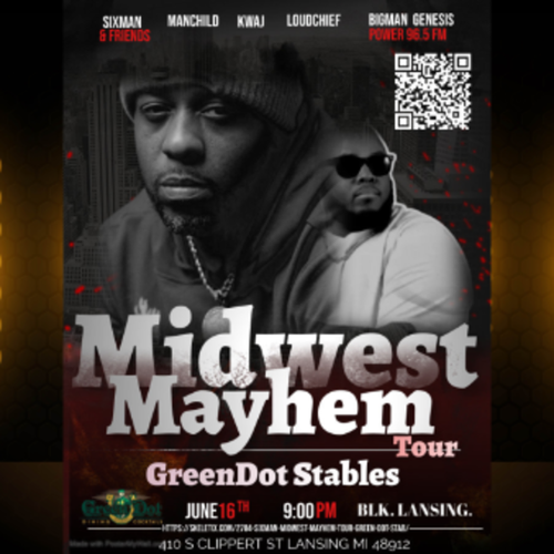 General Admission - Sixman Midwest Mayhem Tour @ Green Dot Stables Lansing - 2024-06-16 - Skeletix