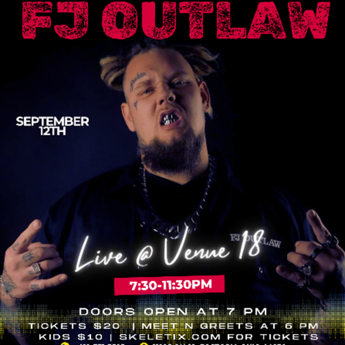 Backstage Pass Access - FJ Outlaw Live At Venue 18 @ Venue 18 - 2024-09 ...