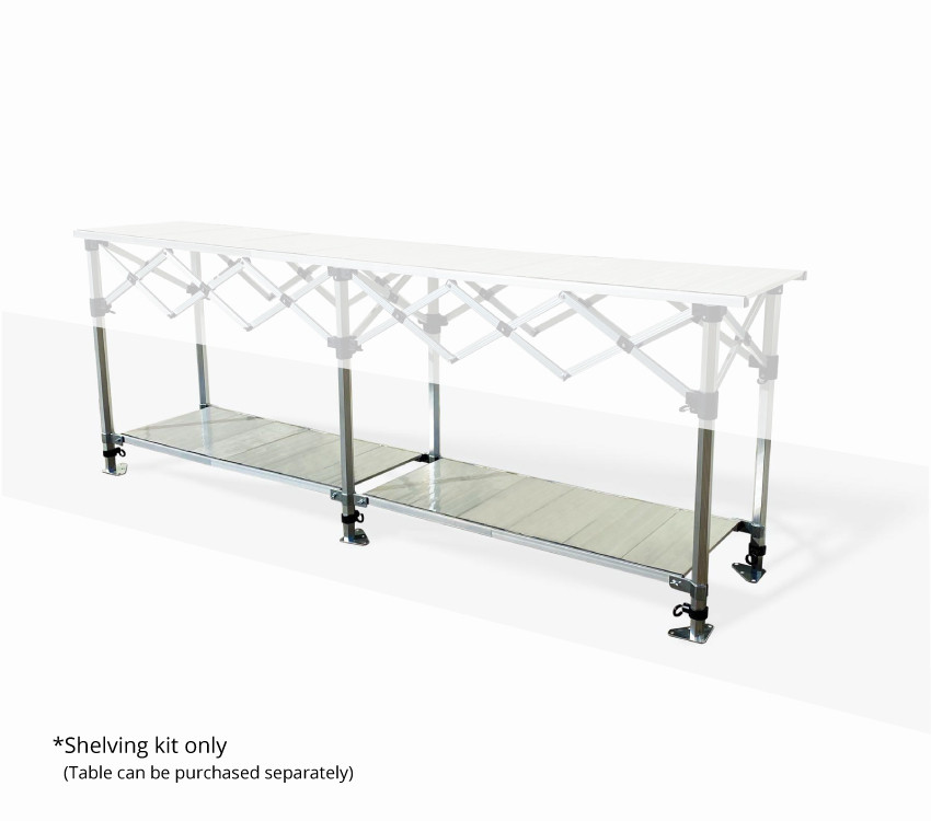 3m Folding Table Counter With Aluminium Tops | TFH Gazebos