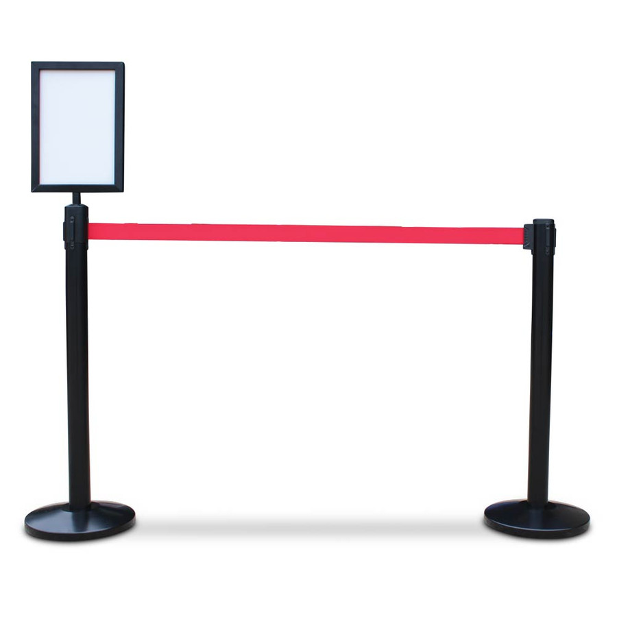 Retractable Barrier A4 Sign Holder - TFH Gazebos