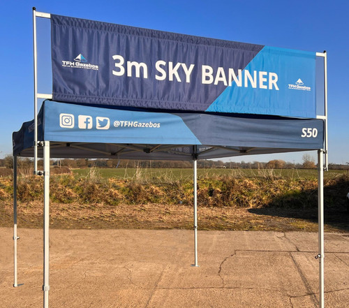 Sky Banner for Pop Up Gazebo | TFH Gazebos