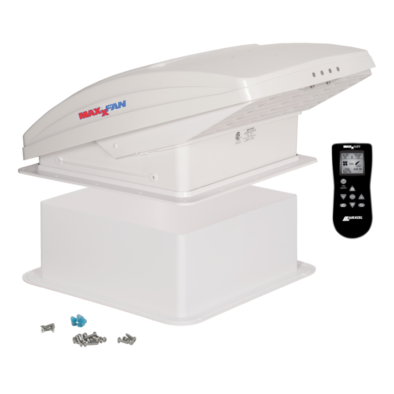 Maxxair 00-04000k MaxxFan RV 12V Roof Vent - White - Manual Opening ...