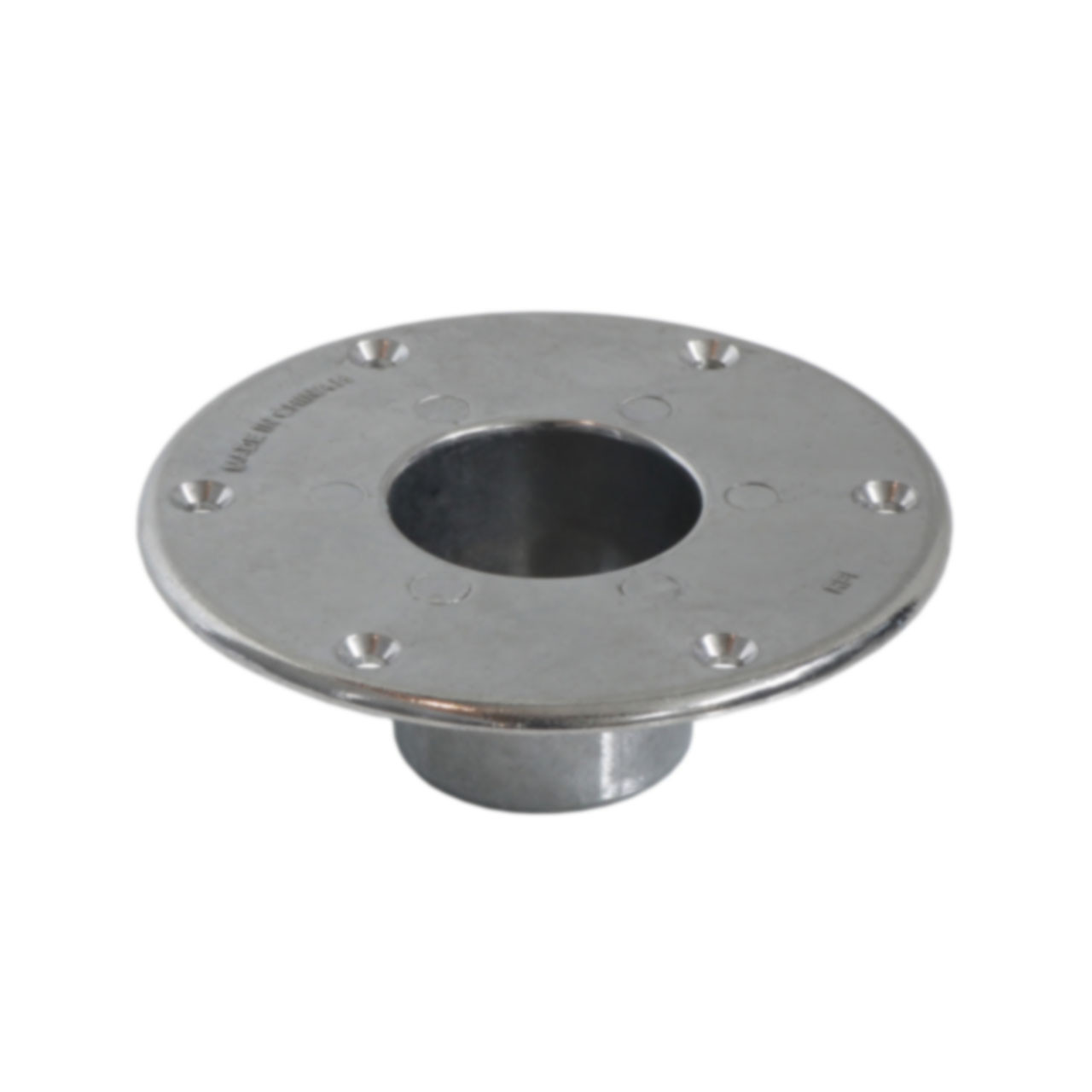 AP Products 013-1112 Round Flush Mount Pedestal Base - Chrome