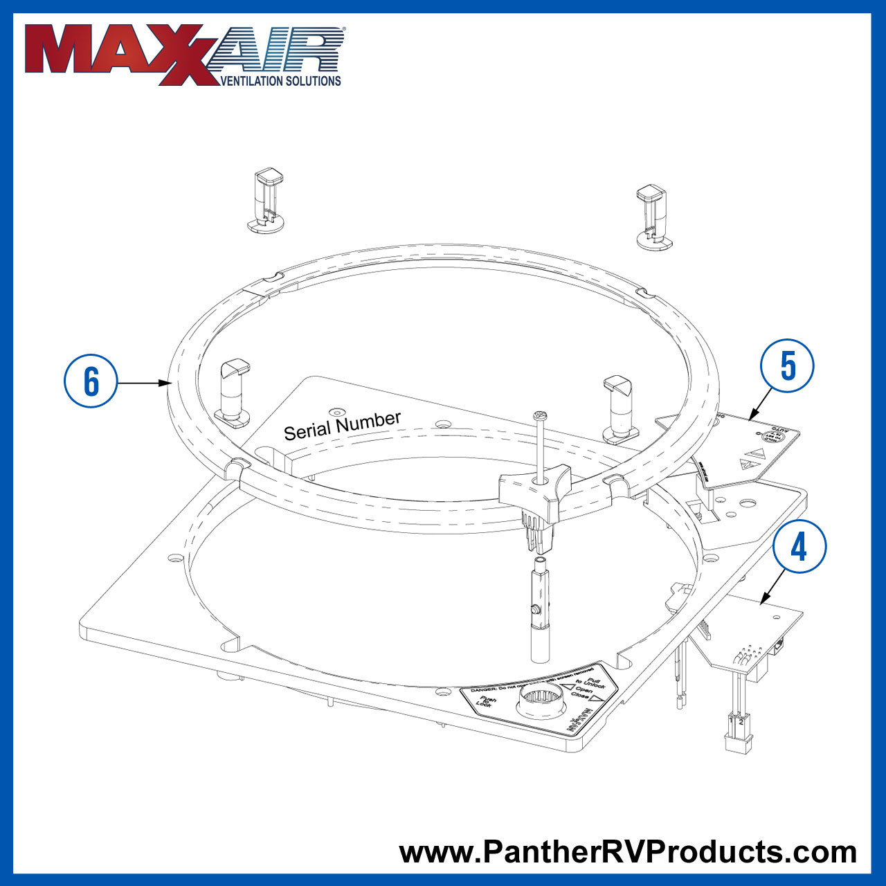 MaxxAir 00-07500k RV & Van MaxxFan® Deluxe Roof Vent - Smoke