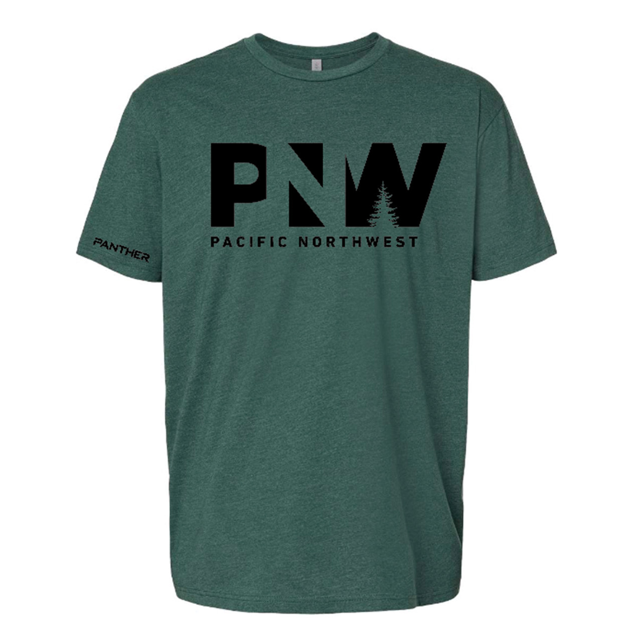 Panther 6210-PNW-FG Pacific Northwest Unisex T-Shirt - Forest Green