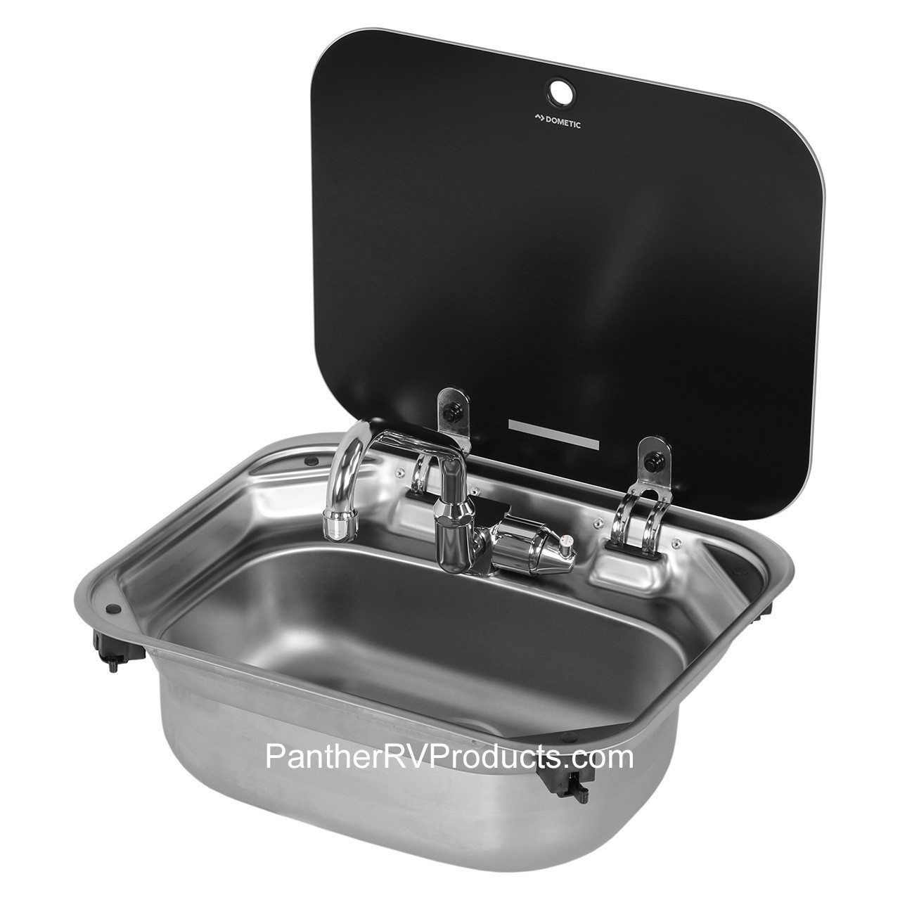 Dometic™ AC542 Fold-Down RV Kitchen Sink Faucet - Hot/Cold Mixer Tap