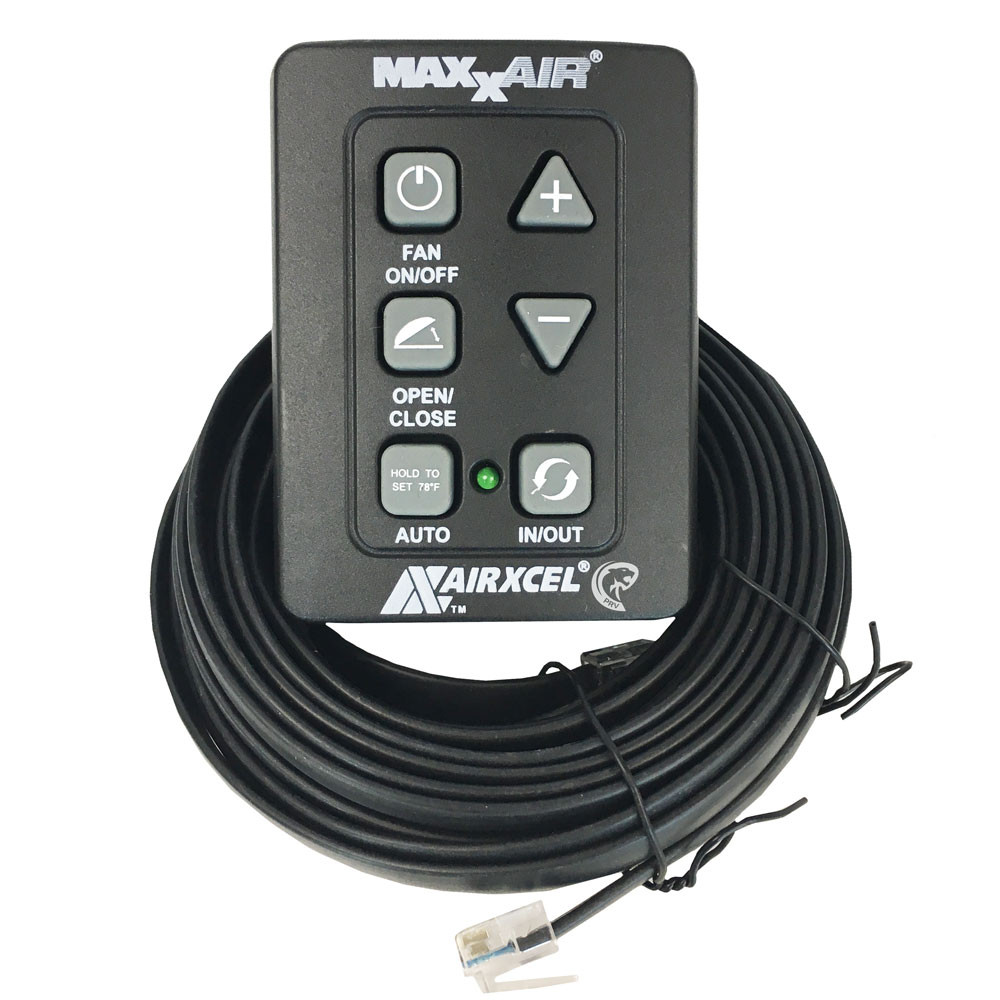 MaxxAir 00-04000k MaxxFan RV Roof Vent 12V - White / Ceiling