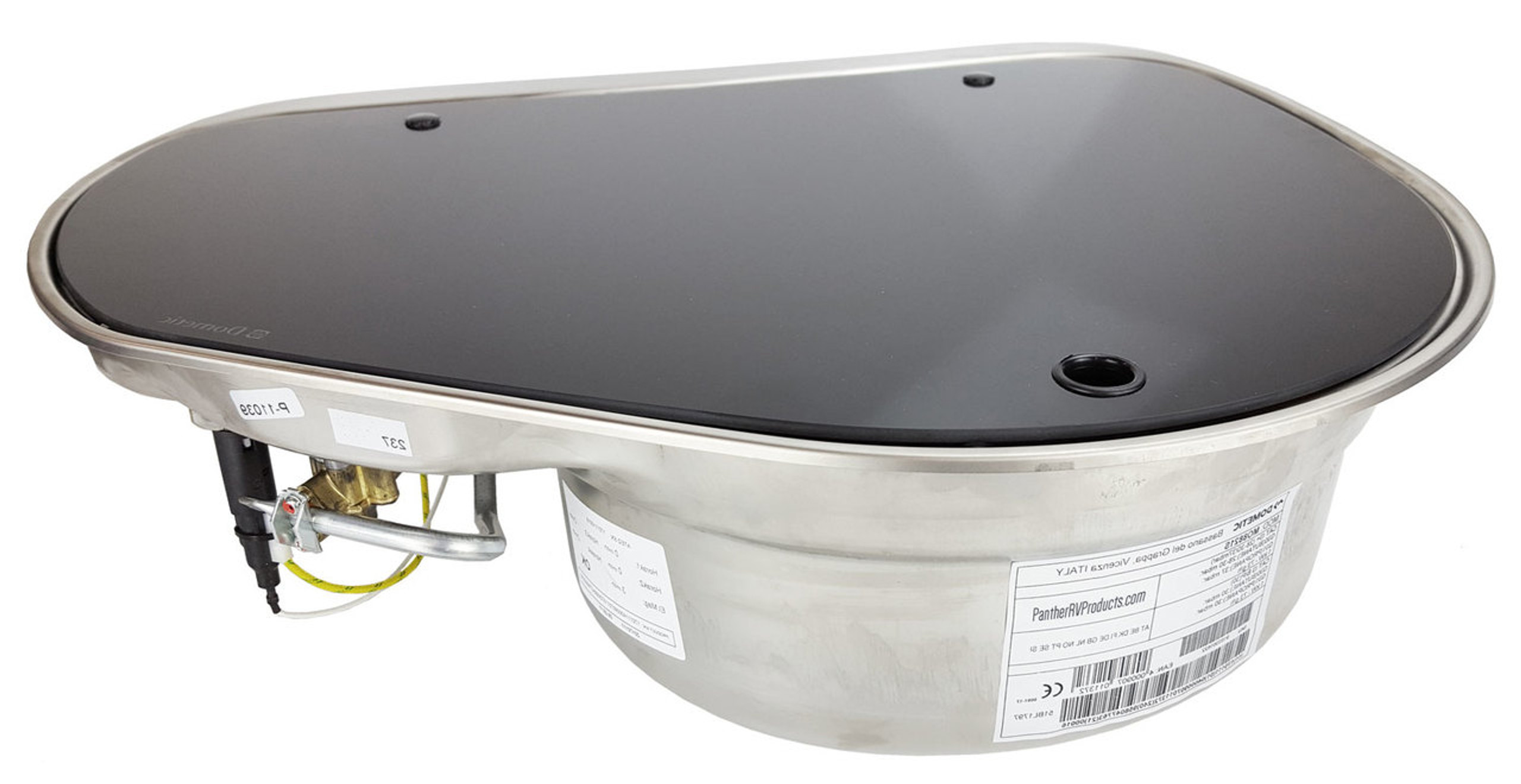 Smev Mo8821rus 1 Burner Rv Marine Propane Cooktop W Sink