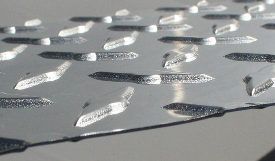 Cosmetic Grade Embossed Diamond Plate Aluminum - 0.024" - 48" Width