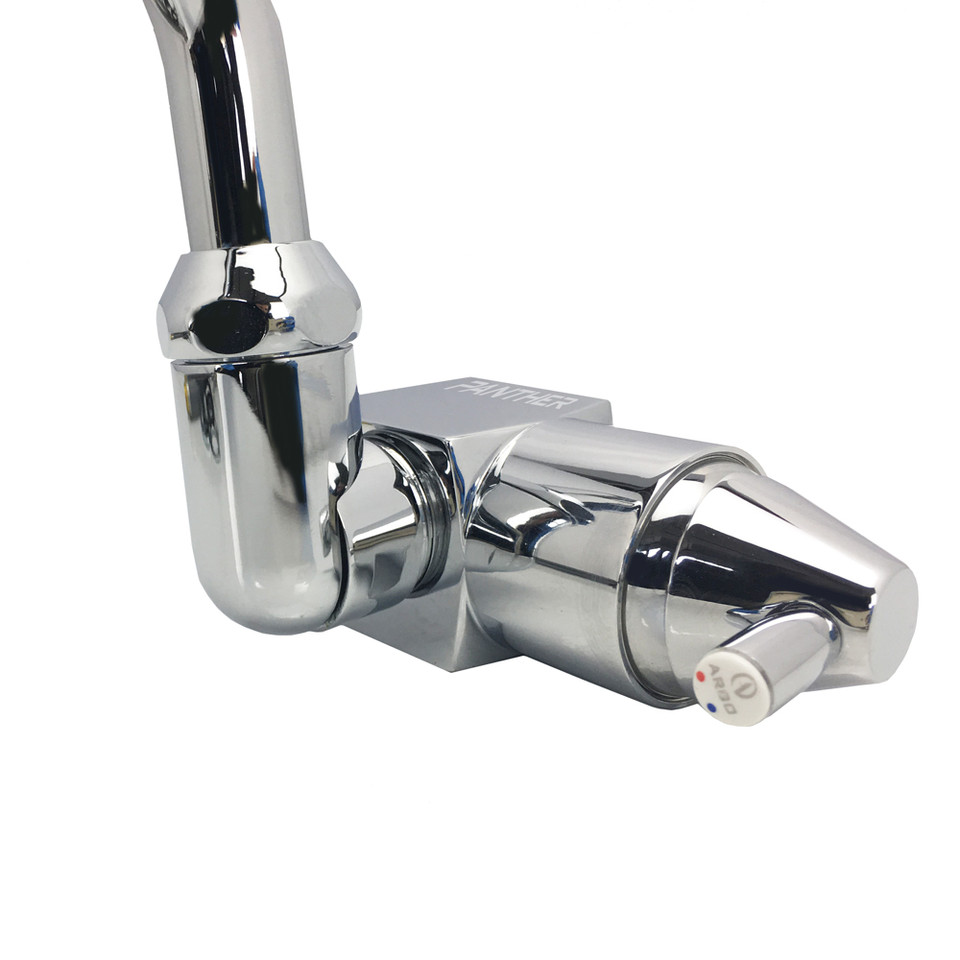 Dometic™ AC542 Fold-Down RV Kitchen Sink Faucet - Hot/Cold Mixer Tap