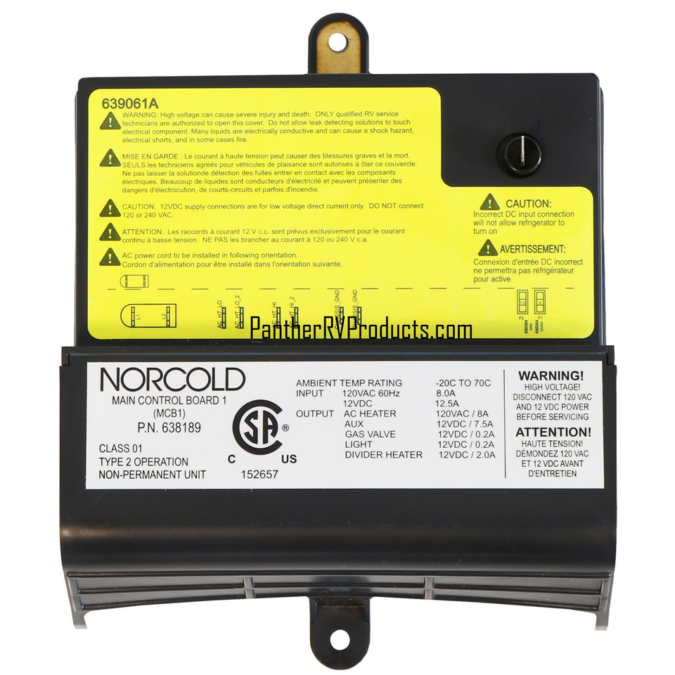 Norcold 639593 OEM RV Refrigerator Rear Lower Circuit Control Board