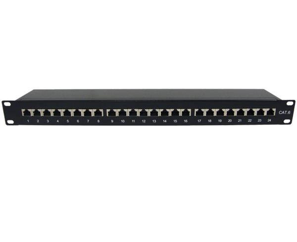 Category 6, 24 Port Shielded Patch Panel 1U - CableSupply