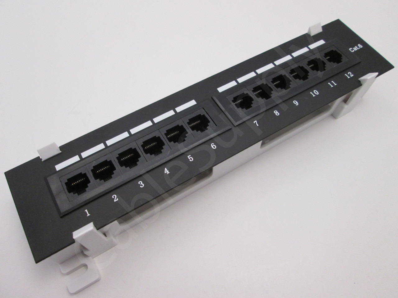 Cat6, Cat5E Vertical Wall-Mount Mini Patch Panel 12 Port - CableSupply