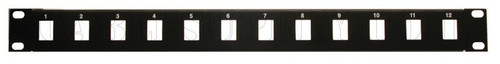 1U 12 and 16 ports Unpopulated Keystone Panel Face Plate - CableSupply