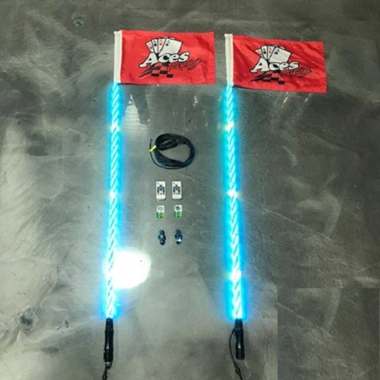Yamaha Viking Wolverine Yxz 200 Combination Deluxe Lighted Whips By