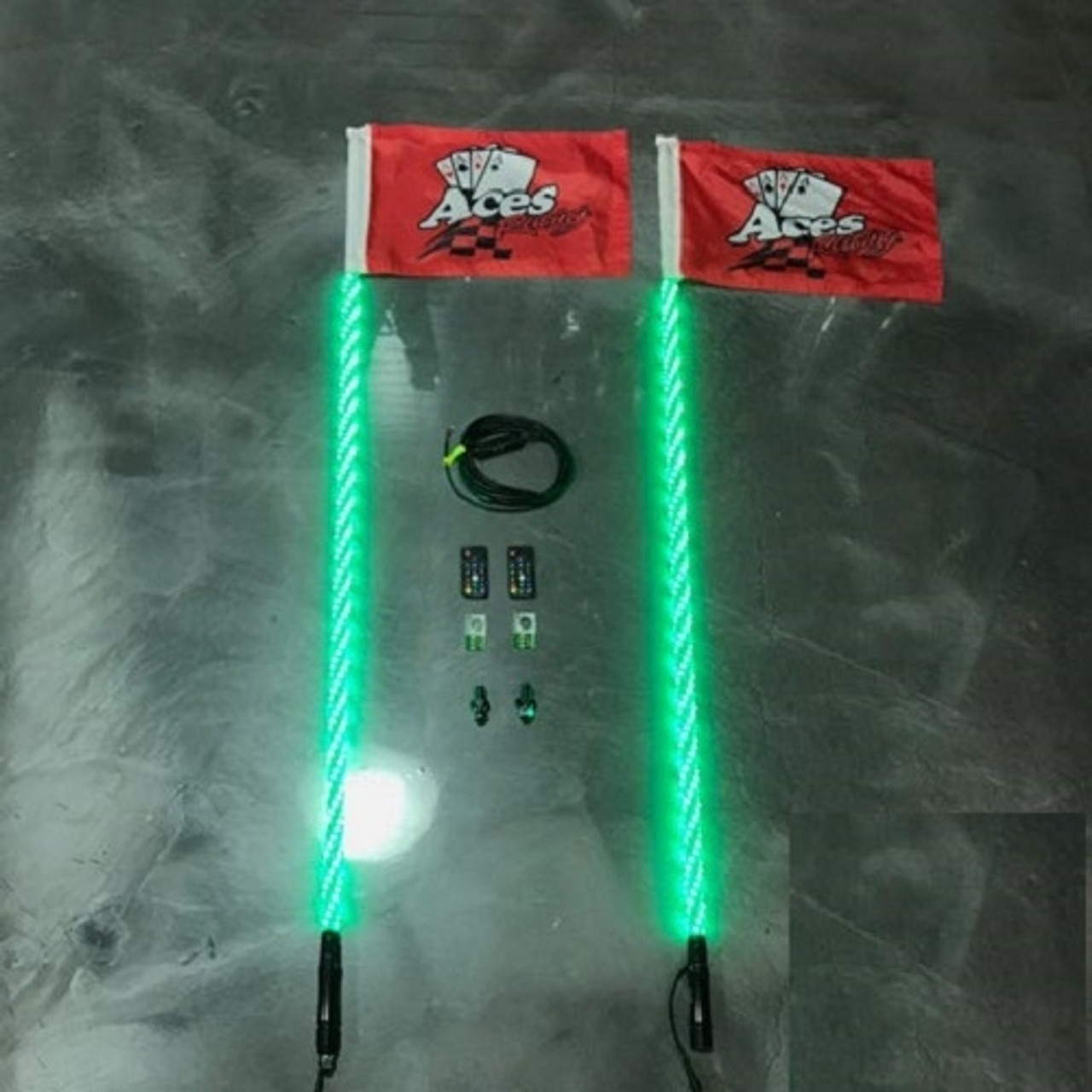 Yamaha Viking Wolverine Yxz 200 Combination Deluxe Lighted Whips By