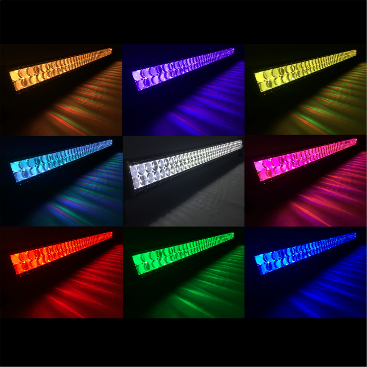 Yamaha Viking Wolverine Yxz 23 Inch Led Rgb Light Bar Dual Row 120