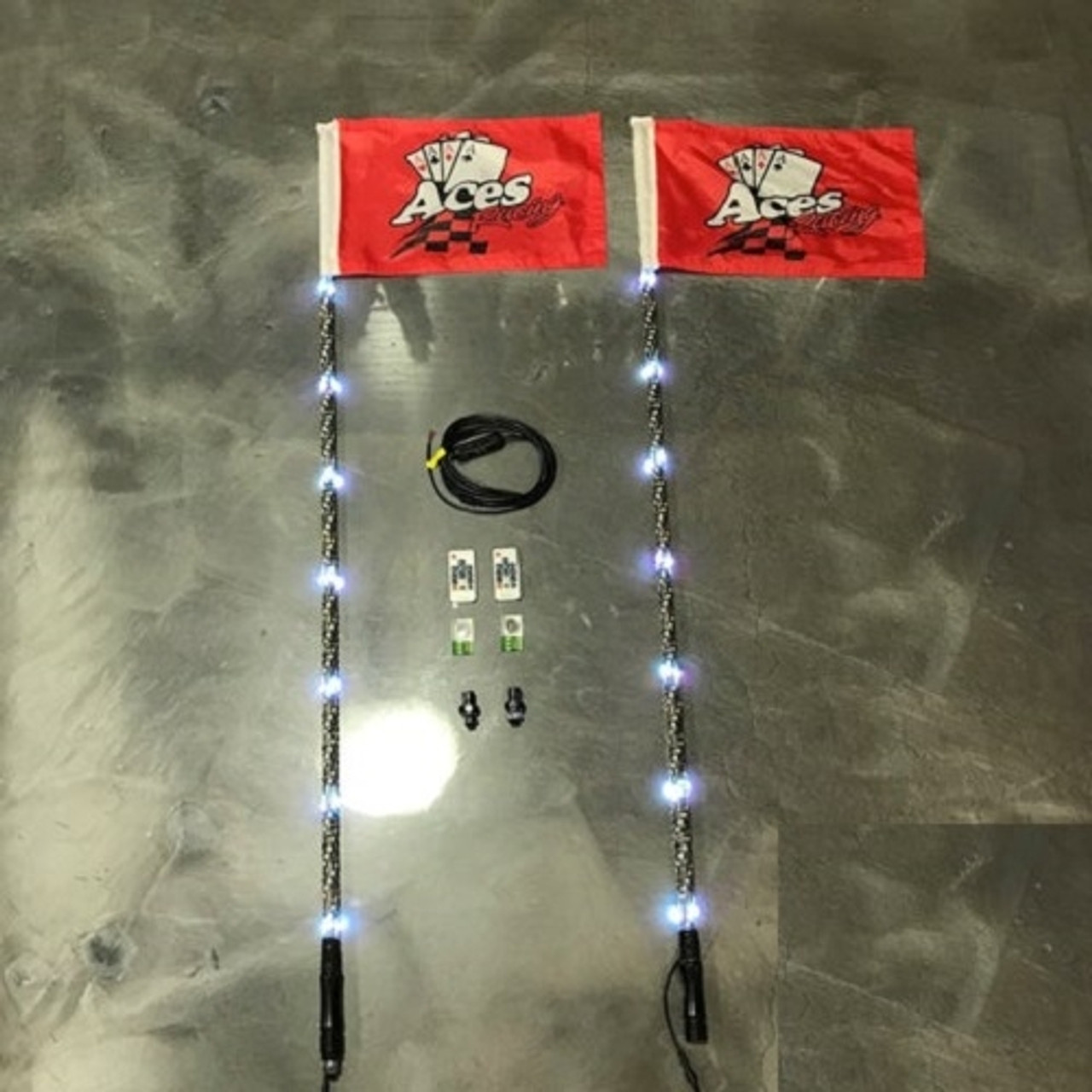 Yamaha Viking Wolverine Yxz 400 Combination Deluxe Lighted Whips By