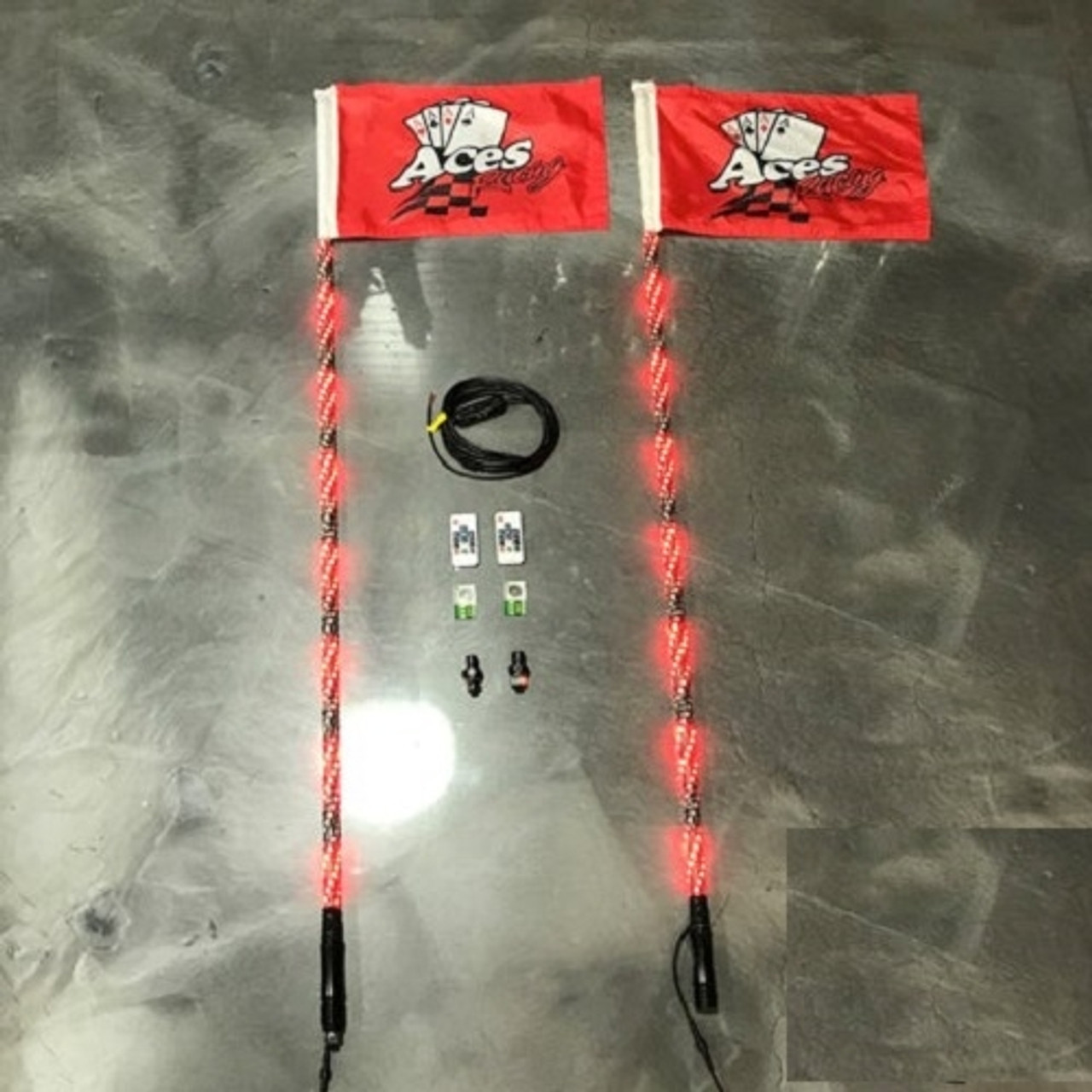 Yamaha Viking Wolverine Yxz 400 Combination Deluxe Lighted Whips By