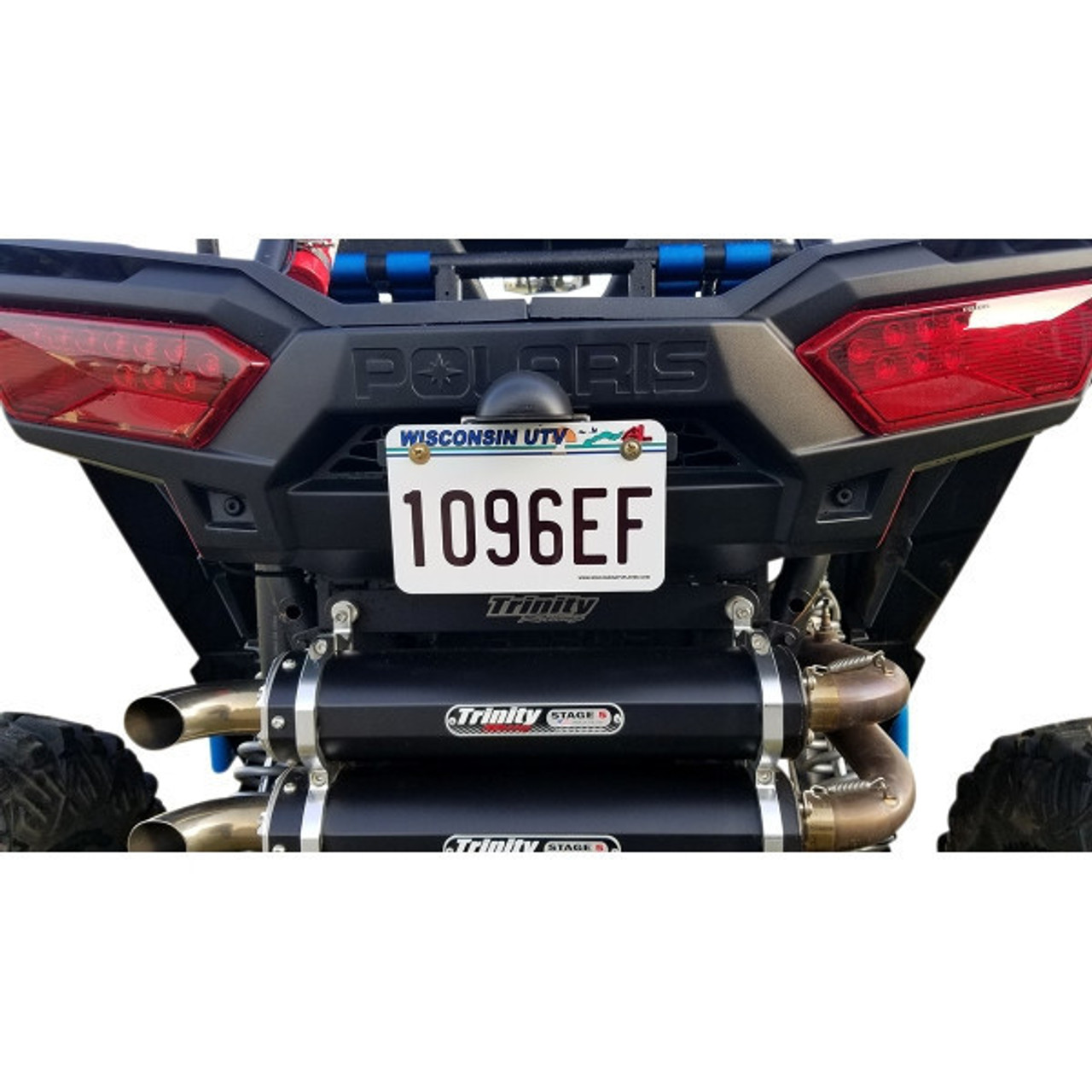 Yamaha Vikingwolverineyxz Mount Led License Plate Bracket By Moose