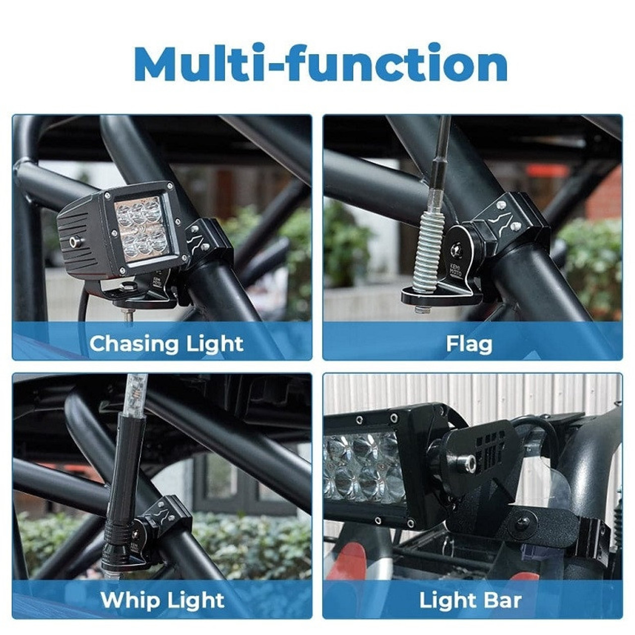 Yamaha Viking Wolverine Yxz Flag Mountwhip Light Mount By Kemimoto