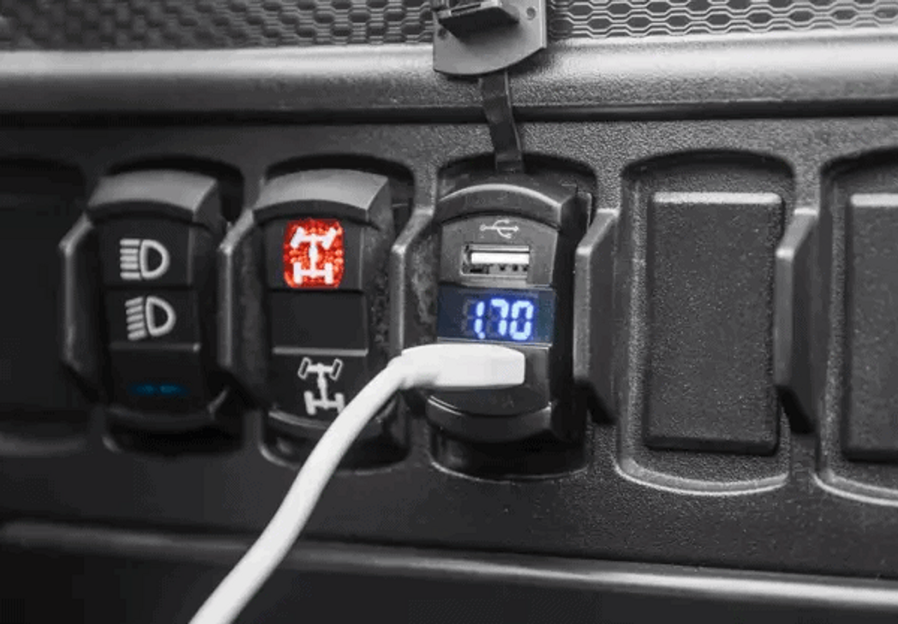 Superatv Yamaha Utv Voltmeter And Dual Usb Charger Reliable Power On