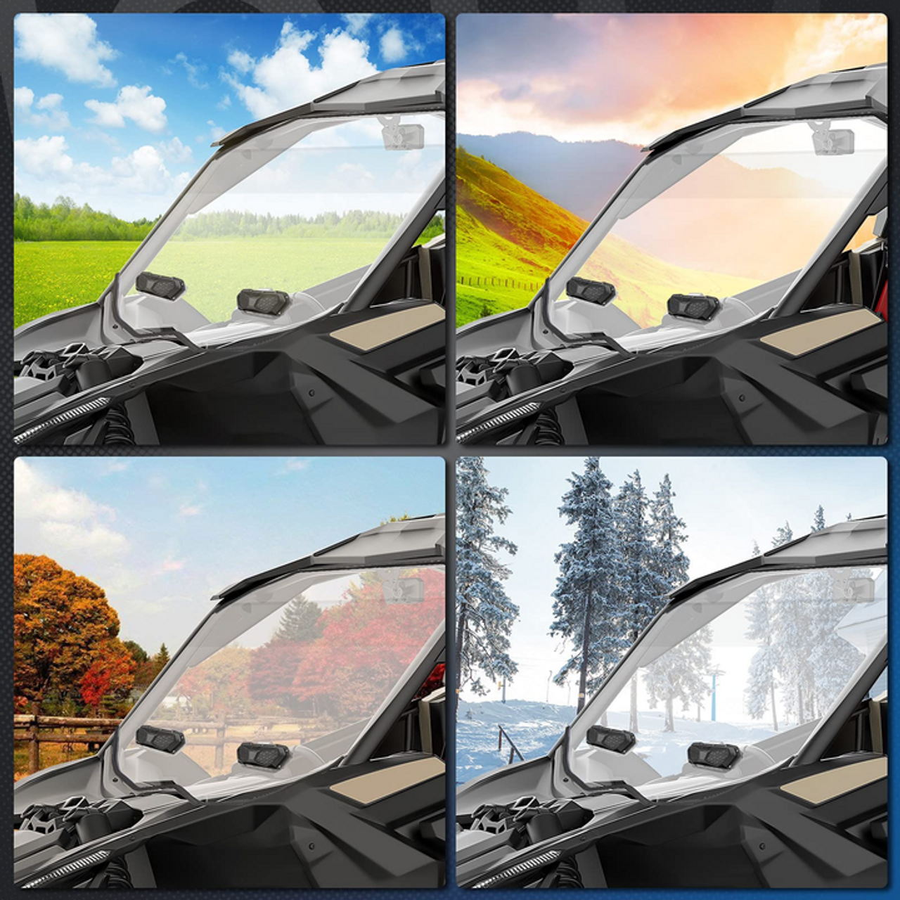 Enhance Utv Comfort With Kemimoto Windshield Vent Kit