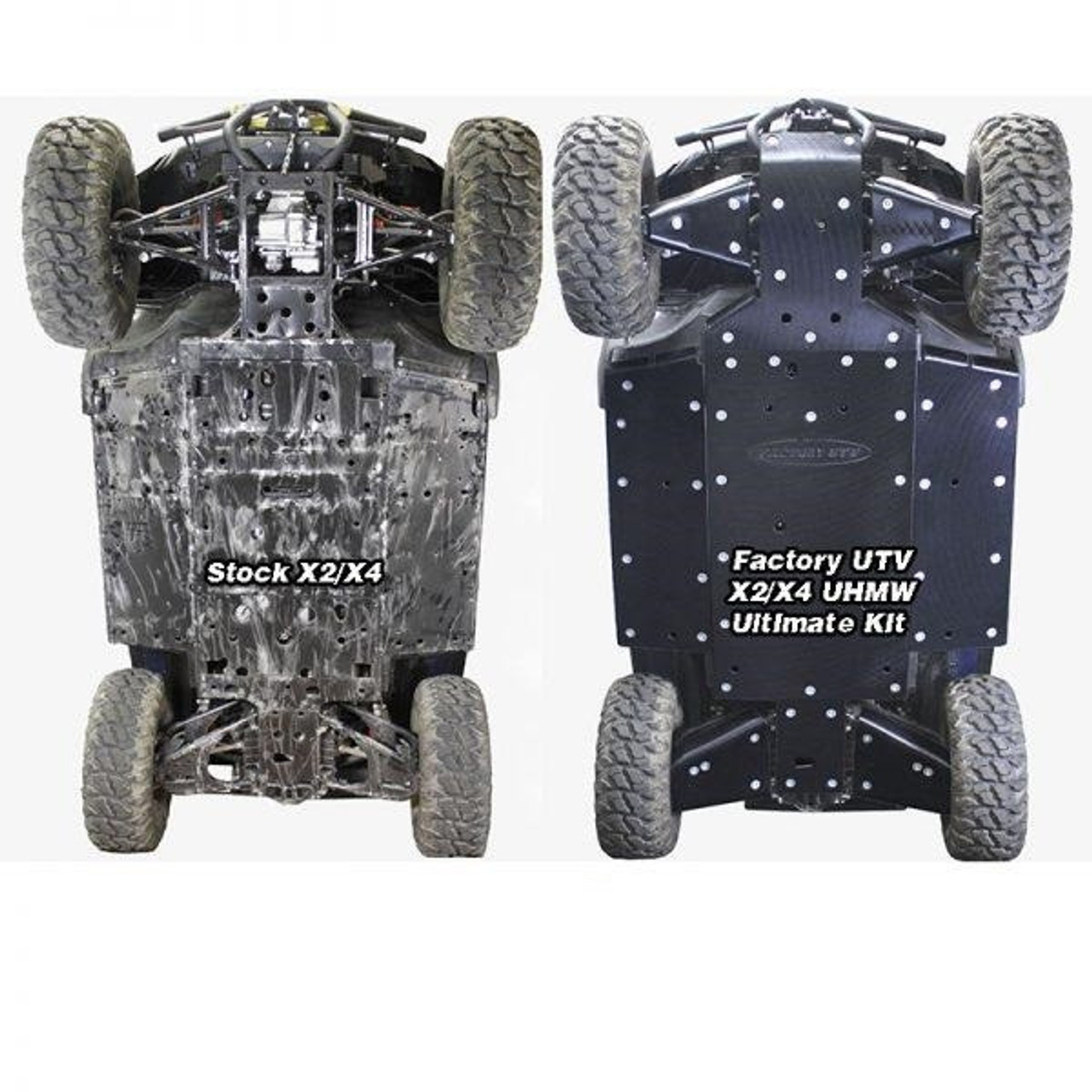 Yamaha Wolverine X2/X4 UHMW Skid Plate by Factory UTV - Wolvx2x4Skd