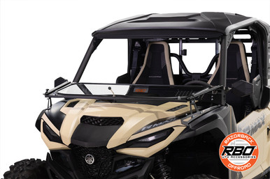 Yamaha Wolverine RMAX DOT Folding Glass Front Windshield by Razorback ...