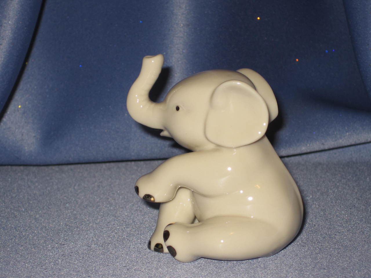 Miniature Sitting Elephant Figurine by Lenox W/Comp Box. - Now and Then ...