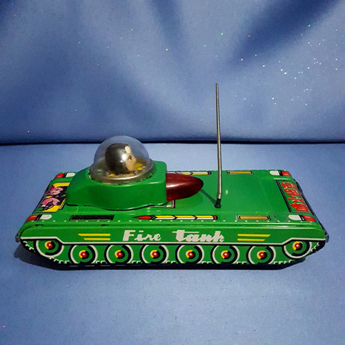 Tank "Sparkling" Friction Powered Toy. - Now and Then Galleria LLC