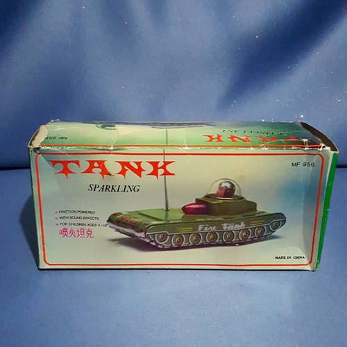 Tank "Sparkling" Friction Powered Toy. - Now and Then Galleria LLC