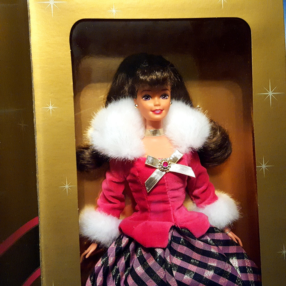 Winter Velvet Barbie Doll by Mattel. - Now and Then Galleria LLC