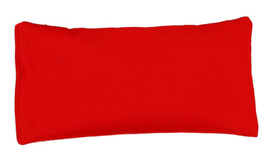 Rectangular Rice Bag with Red Organic Cotton Fabric - HappySew.com
