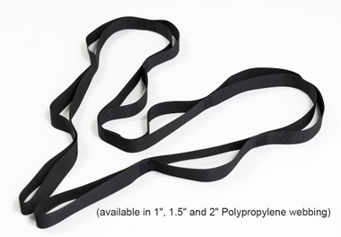 10 Loops Stretching Strap - Black (76" Long and 3 types of width ...