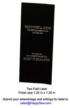 Two Fold Vertical Label in Vinyl (White): 1,000 labels w/ 1.25 In Wide ...