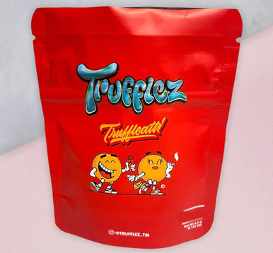 Trufflez Truffleatti Red Mylar bag 3.5g Smell Proof Airtight Mylar Bag